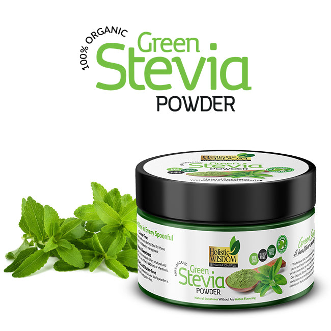 Organic Green Stevia Powder - Nature's Pure Sweetener with zero Calori – Holistic Wisdom by ...