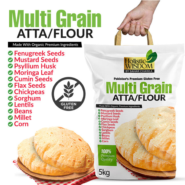 Multi Grain Atta / Flour - Made with 14 Natural Ingredients – Holistic ...